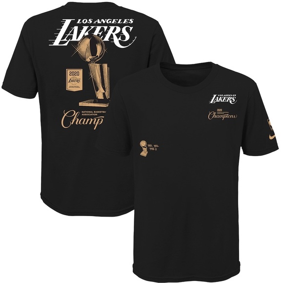Nike | Shirts | Mens Los Angeles Lakers 220 Nba Championship Trophy ...